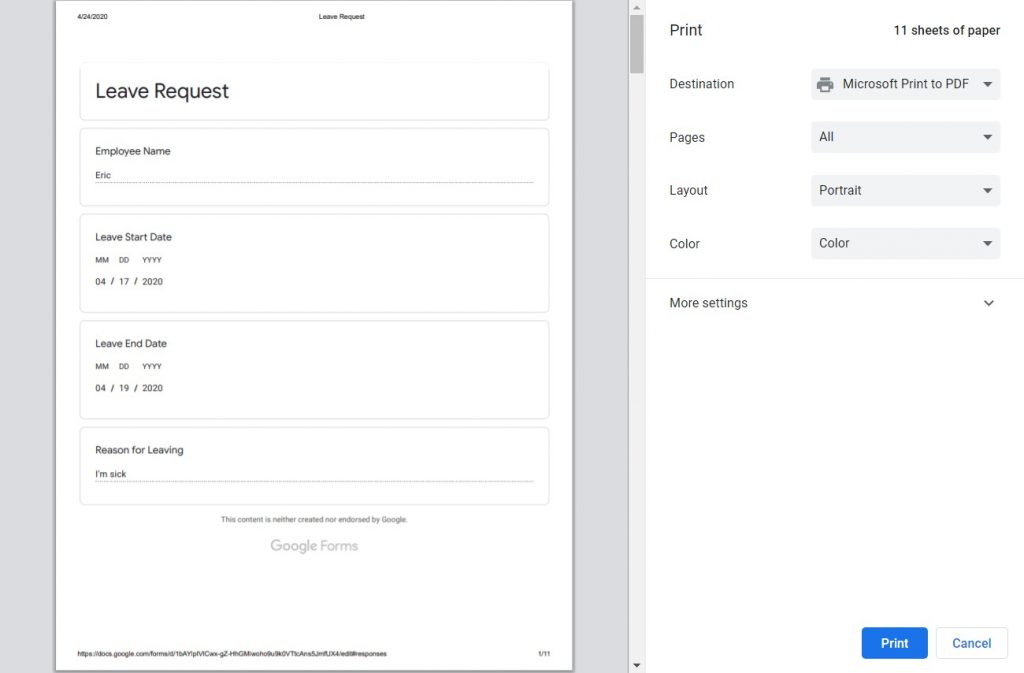 Cara Save Google Form 2021