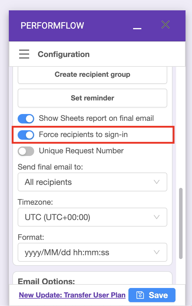 Approval Link Authentication - PerformFlow - Form Approvals & Form Publisher & Convert Form to PDF