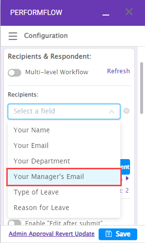 Add Static & Dynamic Recipients - PerformFlow - Form Approvals & Form Publisher & Convert Form ...