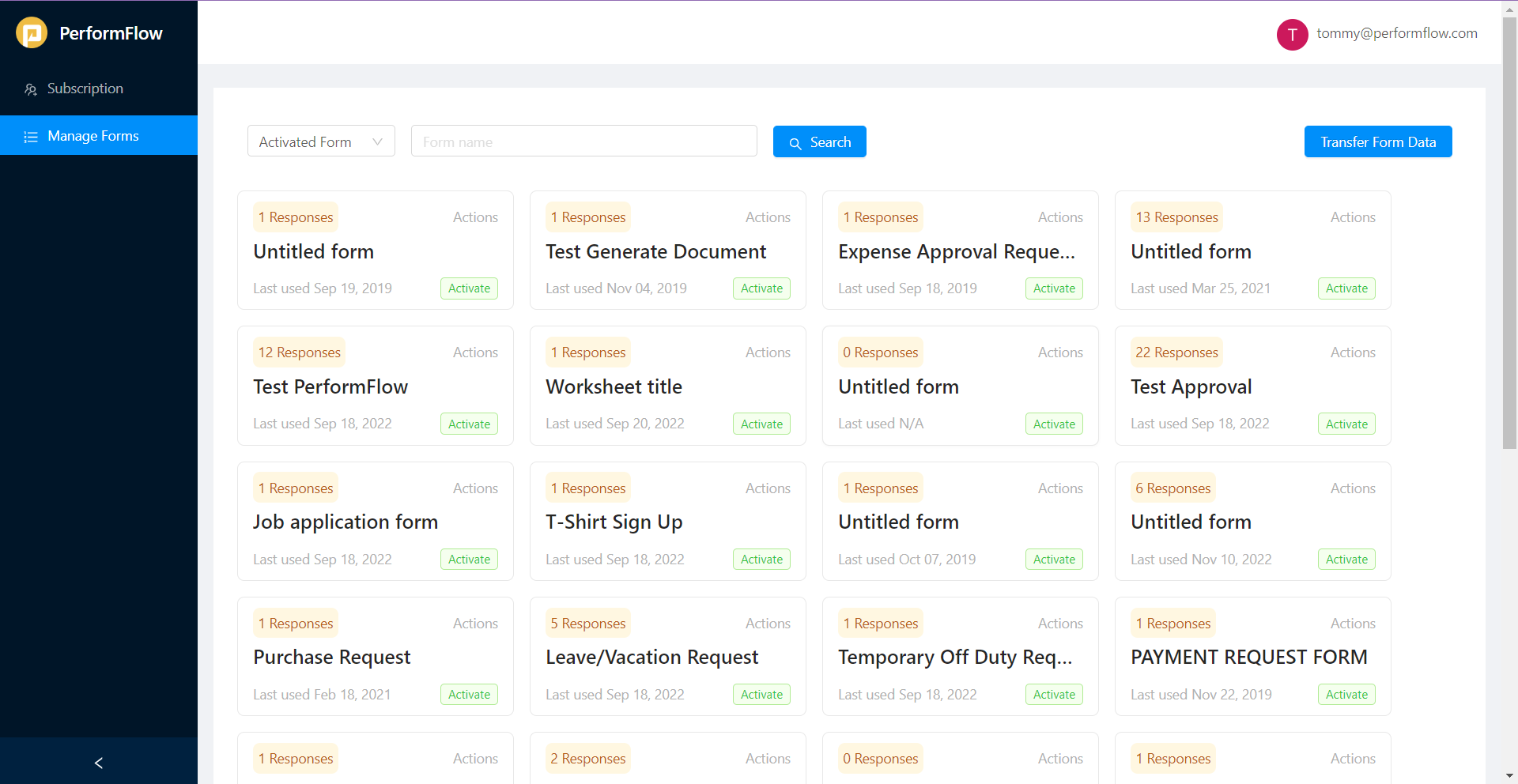 Resend Email to Recipient - PerformFlow - Form Approvals & Form ...