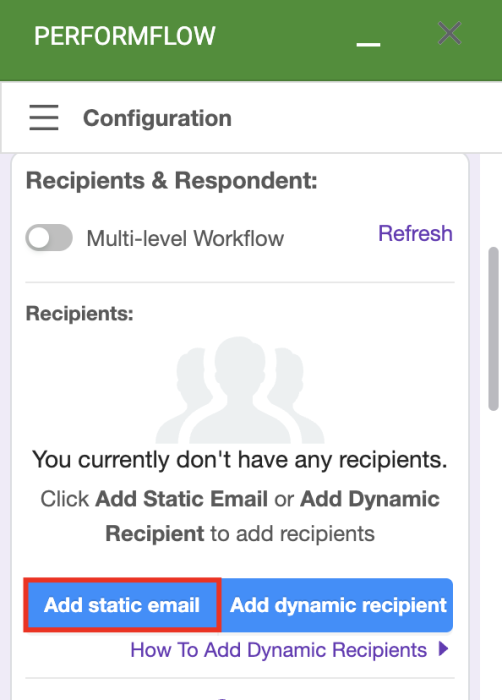 Combine All Modes - Add Recipients - PerformFlow - Form Approvals & Form Publisher & Convert ...