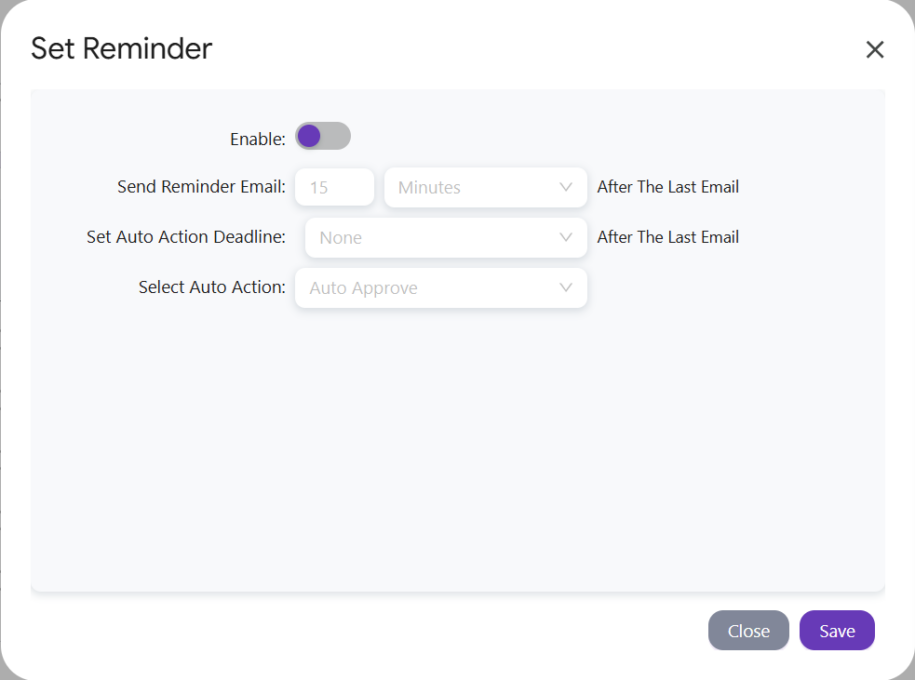 How to use Set Reminder & Auto Approve/Reject - PerformFlow - Form ...