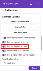 Unique Request Number - PerformFlow - Form Approvals & Form Publisher ...