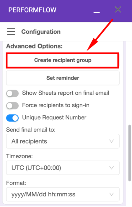 Add & Use Recipient Group - PerformFlow - Form Approvals & Form ...