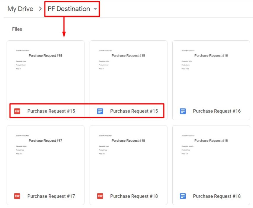 PerformFlow - How To Export Responses From Google Form to PDF