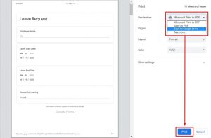 PerformFlow - How To Export Responses From Google Form to PDF