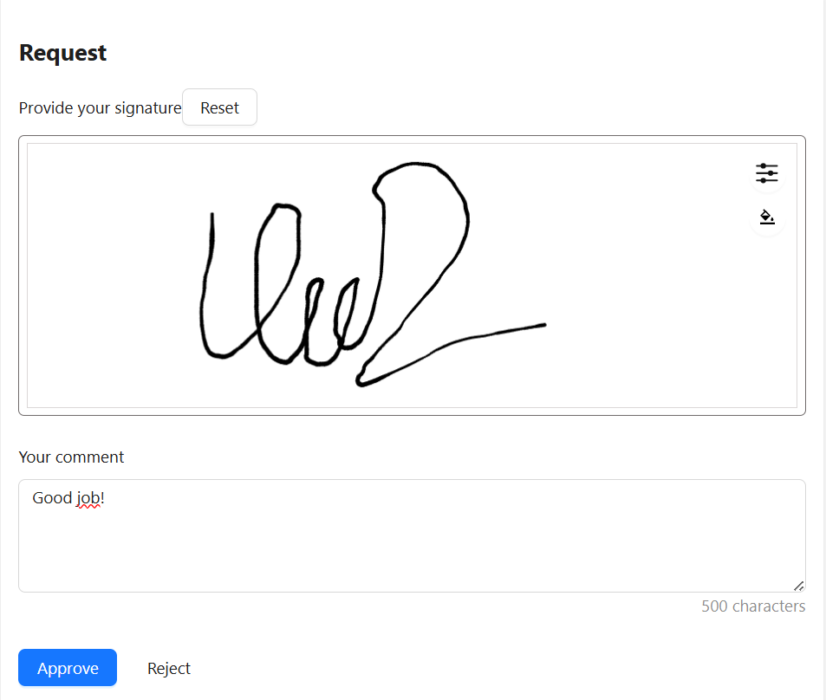 Sign a Request - Signature - PerformFlow - Form Approvals & Form ...